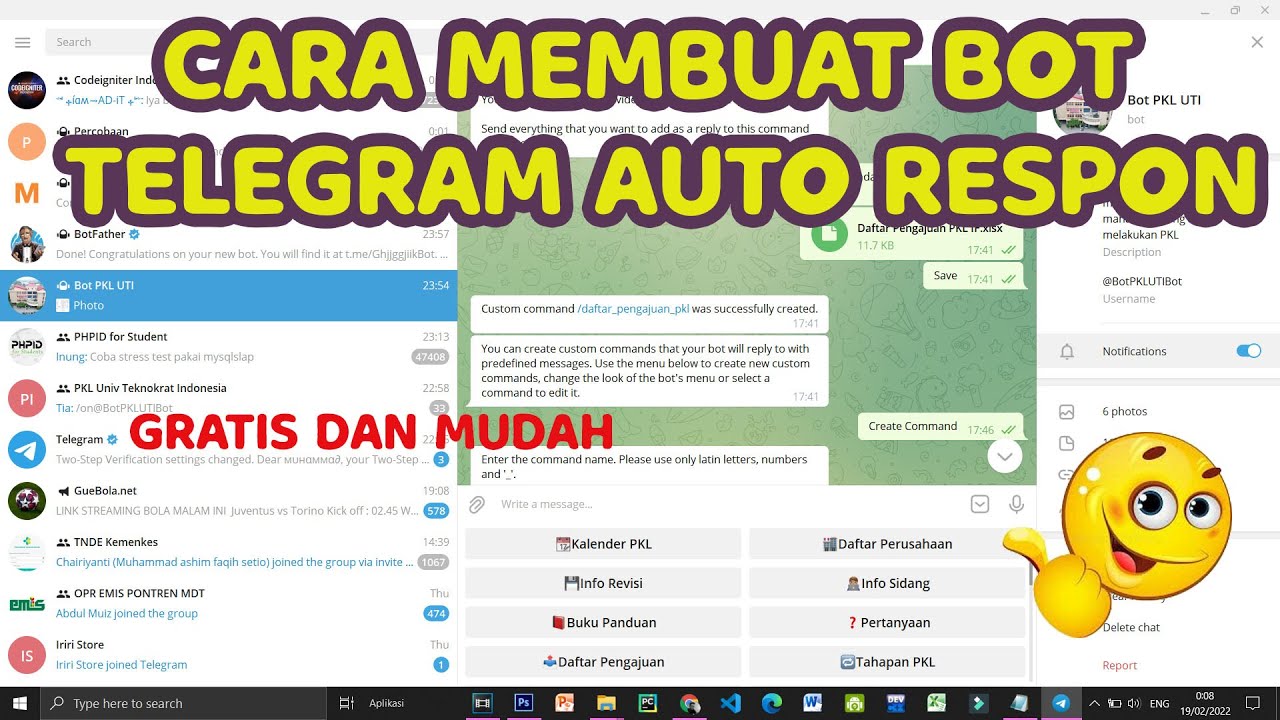 Cara Menggunakan Bot Telegram Otomatis